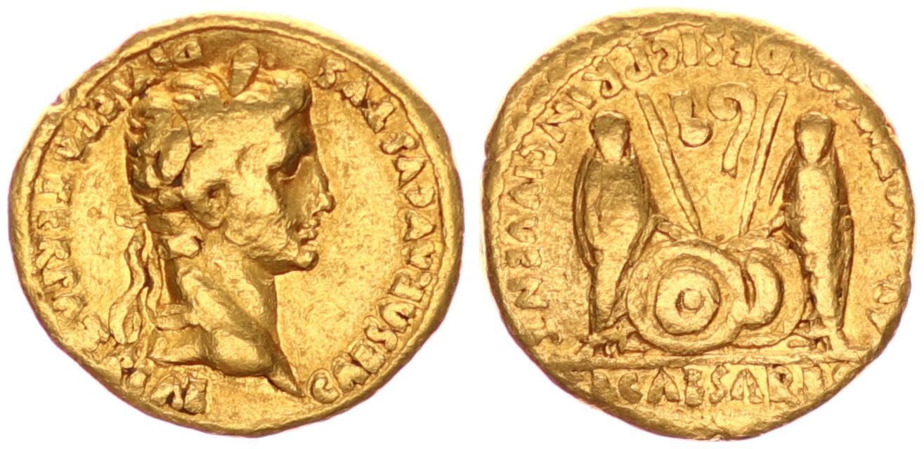 Antike - Römische Kaiserzeit - Augustus AV Aureus 27 B.C.-14 P.C ...