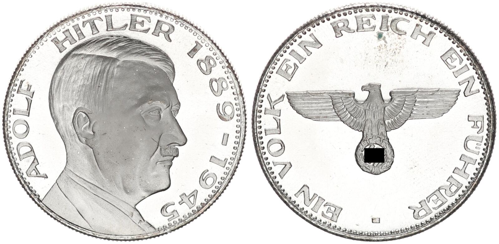 3. Reich Adolf Hitler Medaille Ein Volk, ein Reich, ein Führer 1889 ...