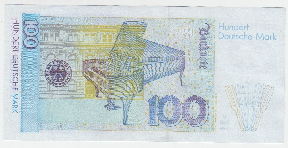 Deutschland 100 DM Banknote 1996 fast kassenfrisch | MA-Shops