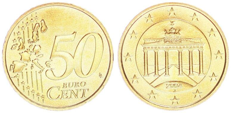 Deutschland 50 Cent 2004 J prägefrisch | MA-Shops