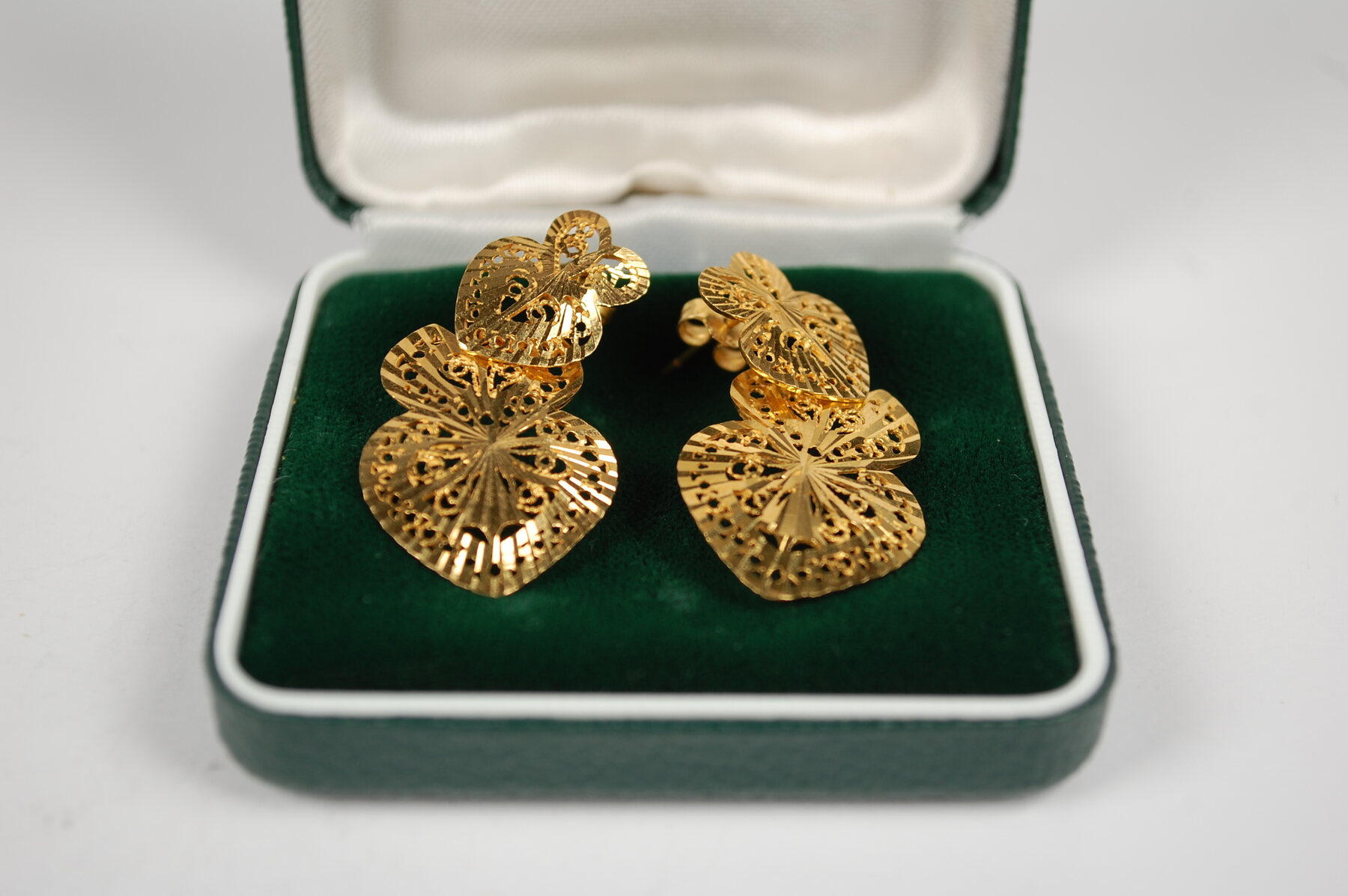 Ohrringe, 20K Gold (833 Gold), 6,64g, 3,5cm groß | MA-Shops