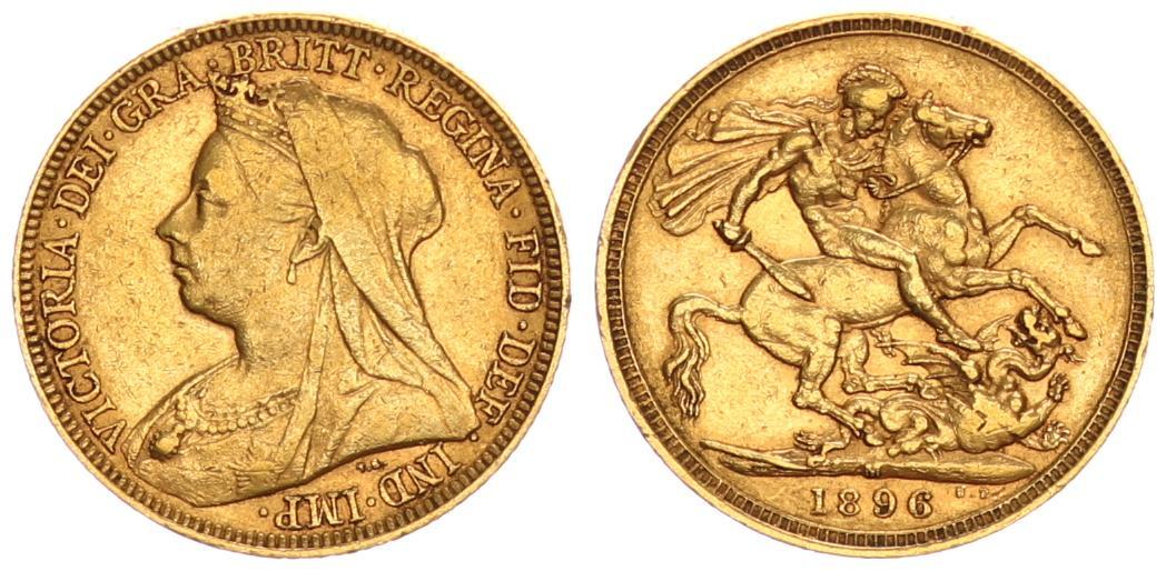 Großbritannien - Australien 1 Sovereign 1896 M GB Sovereign 1899 M ...