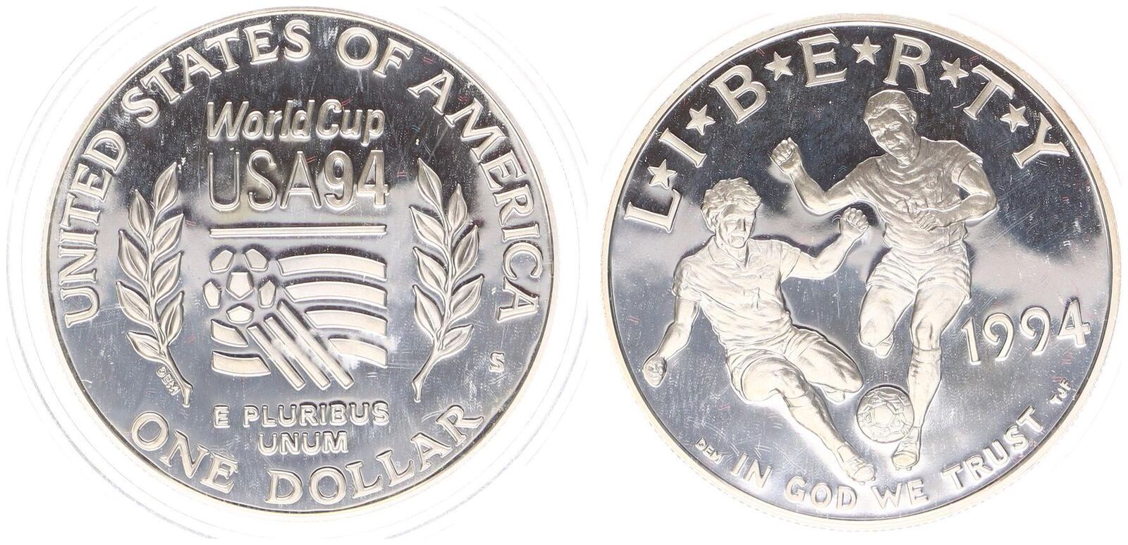 $ 1 - One Dollar USA 1 Dollar 1994 - World cup PP in Kapsel | MA-Shops