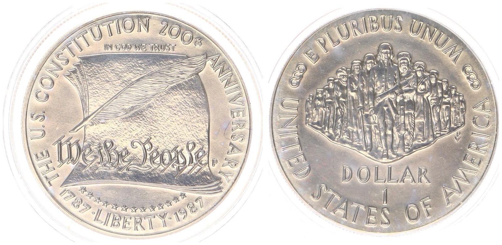 1 One Dollar USA 1 Dollar 1987 Bicentennial Of The Constitution Of 1-one-dollar-usa-1-dollar-1987-bicentennial-of-the-constitution-of
