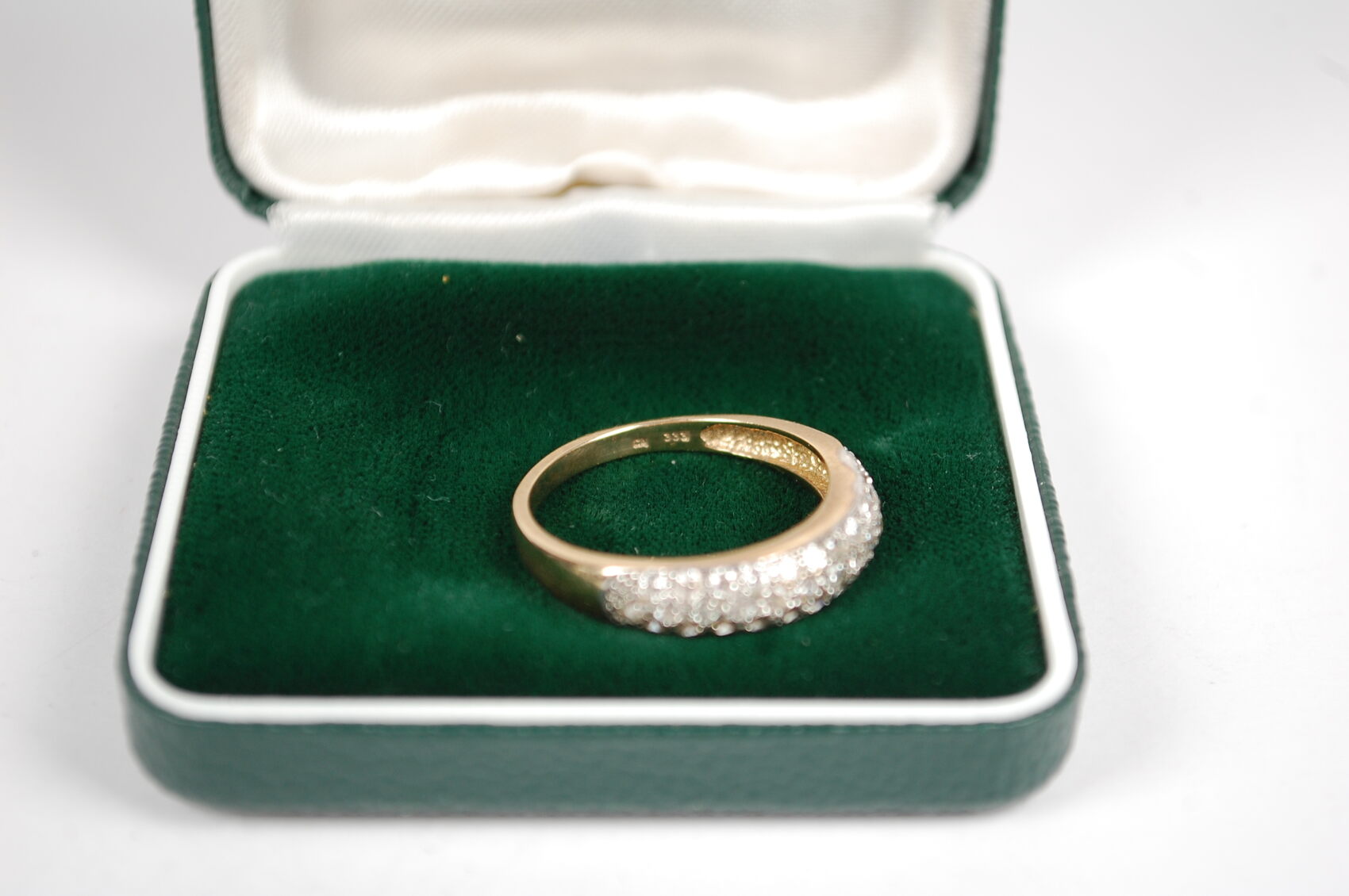 Ring, 333 Gold, mit Zirkonen, Ringgröße 62 | MA-Shops