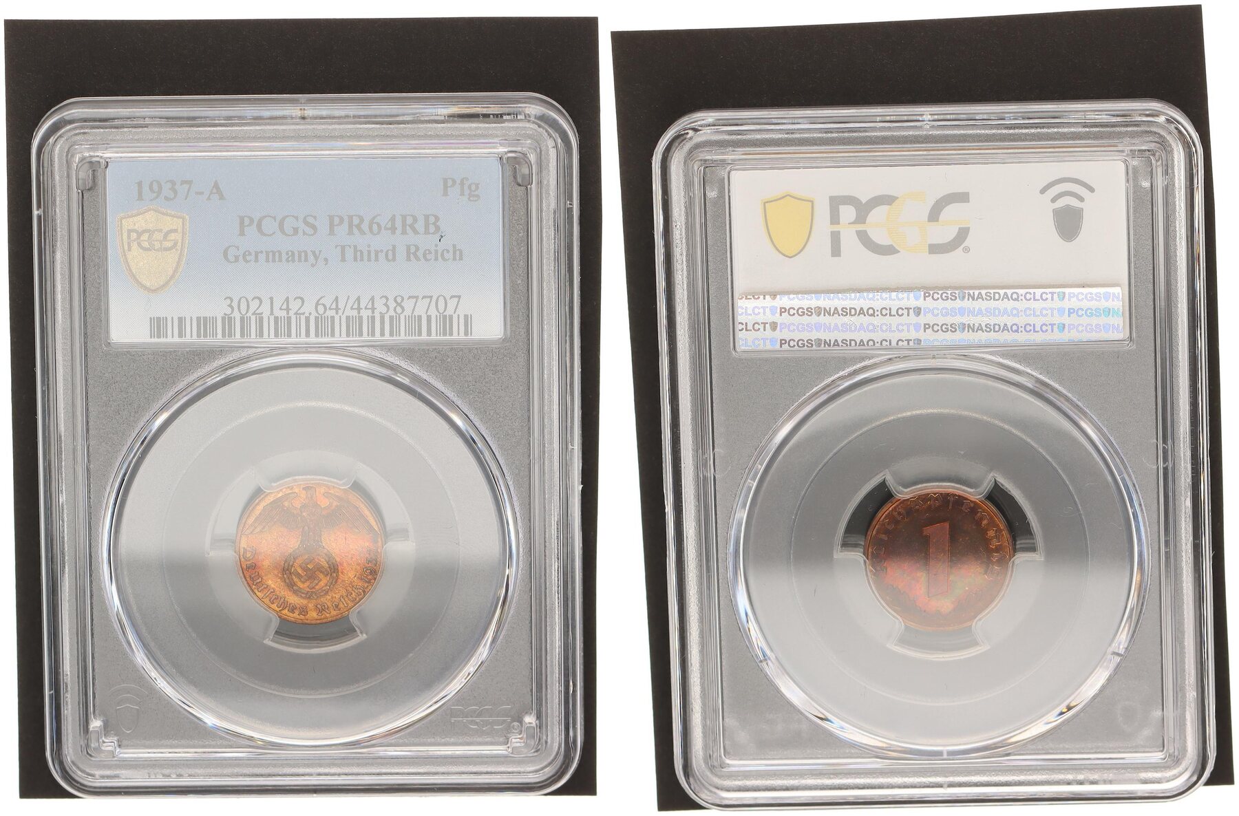 Germany, Third Reich 1937-A 1 Pfennig 1937 A J.361 PP PCGS zertifiziert ...