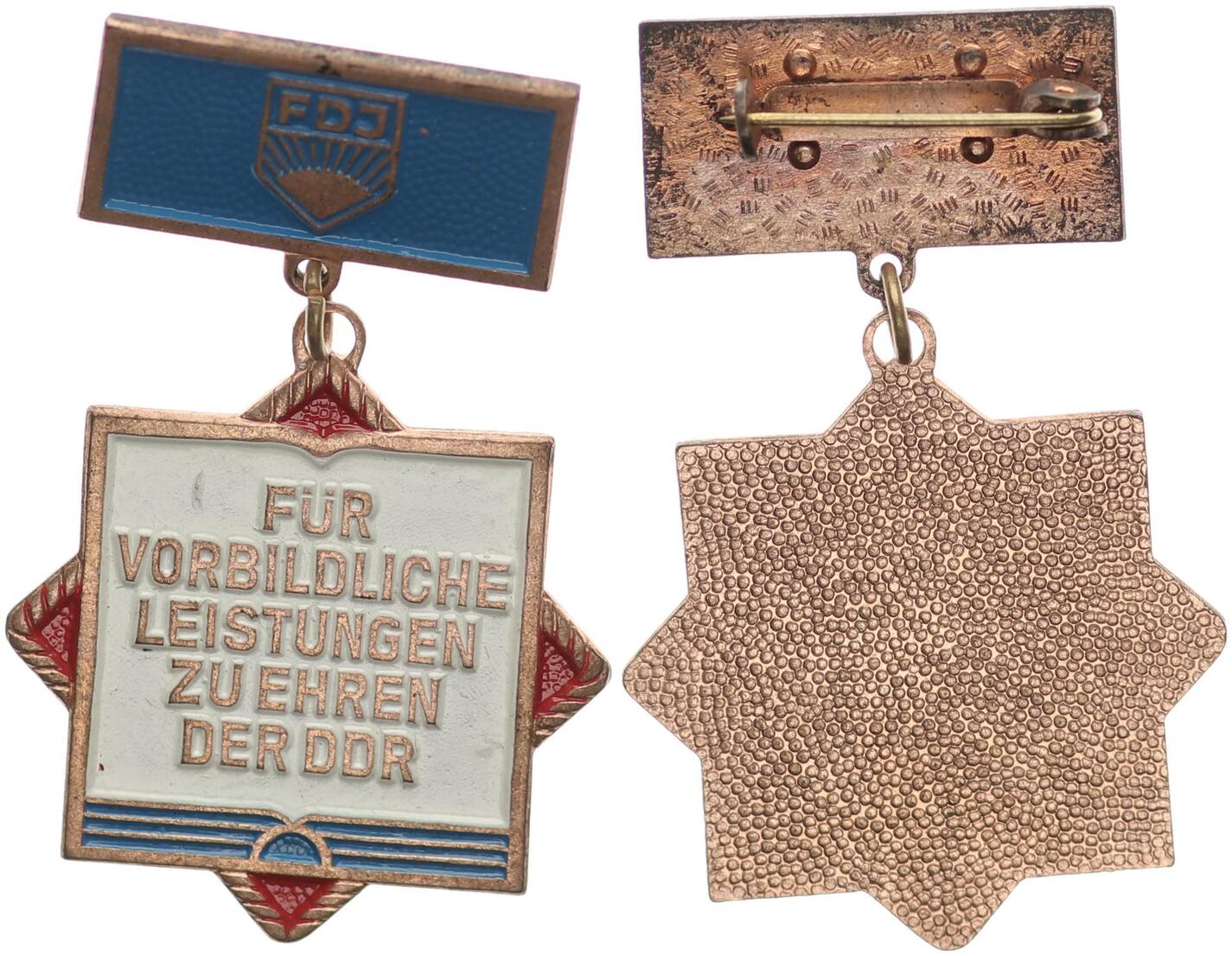 Abzeichen FDJ Für vorbildliche Leistungen zu Ehren der DDR im Etui ...