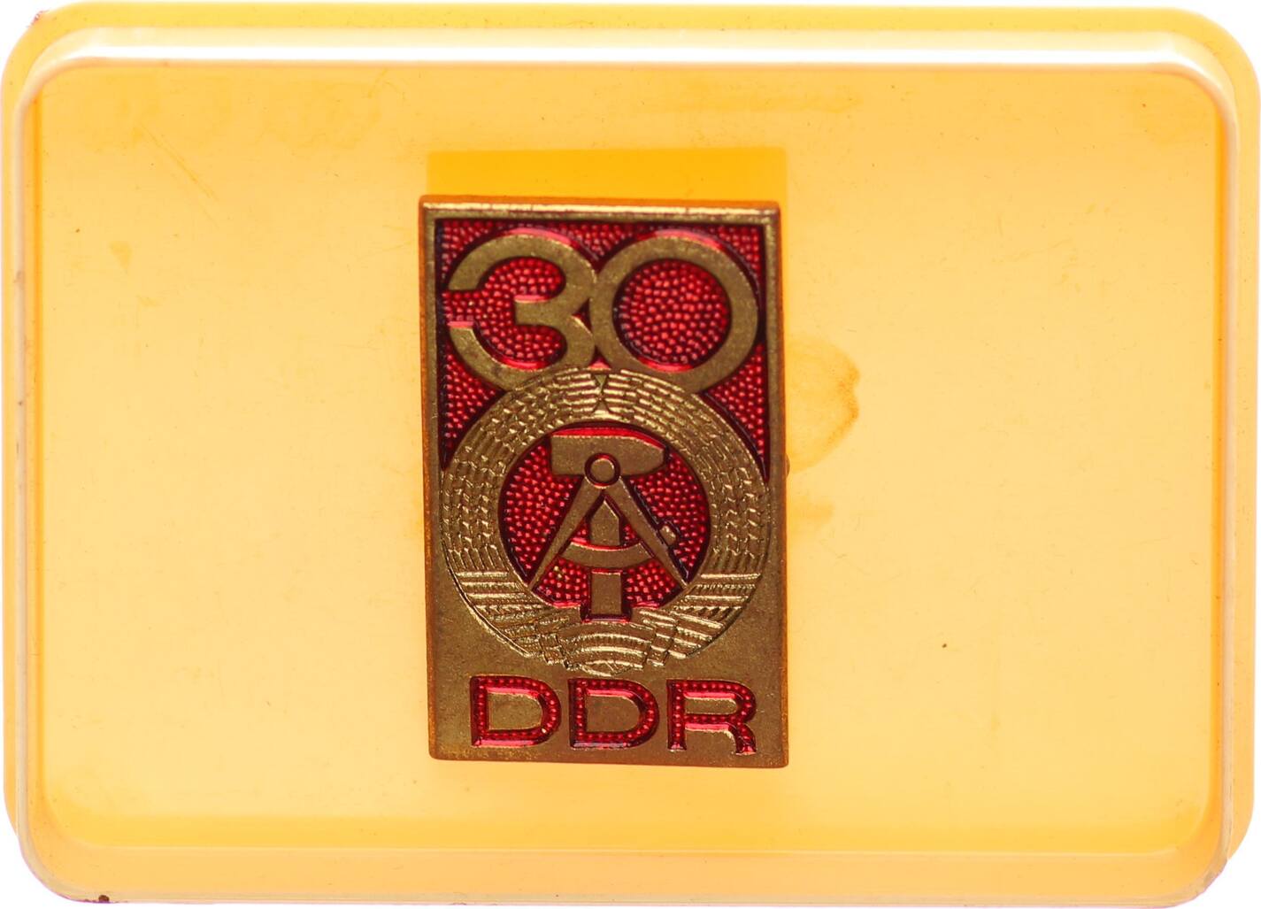 Brosche Anstecker 30 DDR anlässlich 30 Jahre DDR im Etui guter Zustand ...