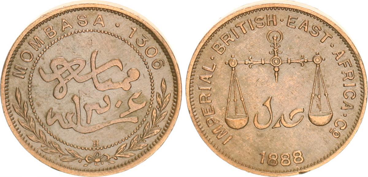 Britisch East Africa 1 Paisa Mombasa British East Afrika 200 Rupien ...