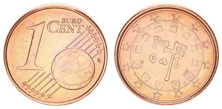 Portugal 1 Cent Kursmünze 2005 prägefrisch | MA-Shops