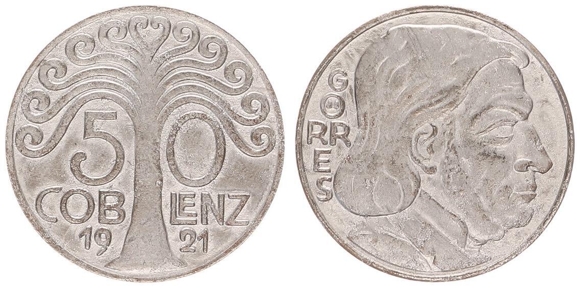 Weimar / Coblenz Notgeld Probe 50 Pfennig Notgeld Probe Coblenz 50 ...