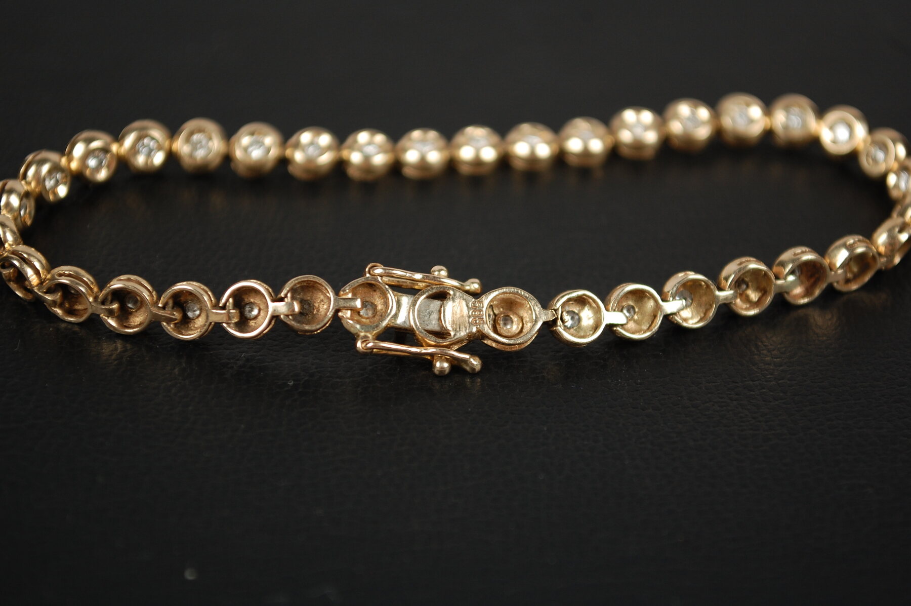 Tennis Armband, mit Diamanten, 585 Gold, 20cm lang | MA-Shops