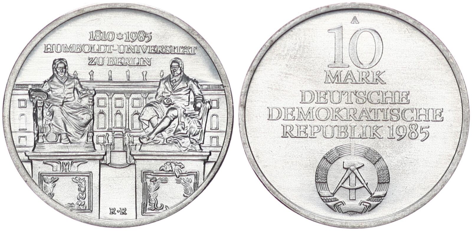Deutschland - DDR DDR 10 Mark 1985 Humbold Universität Berlin ...