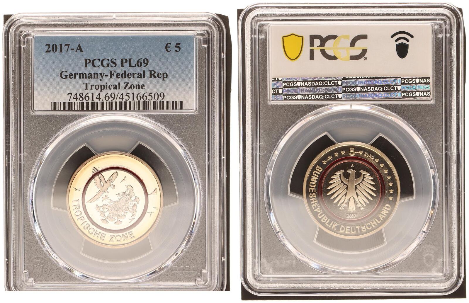 Germany-Federal Rep € 5 2017-A Deutschland 5 Euro Tropische Zone 2017 ...