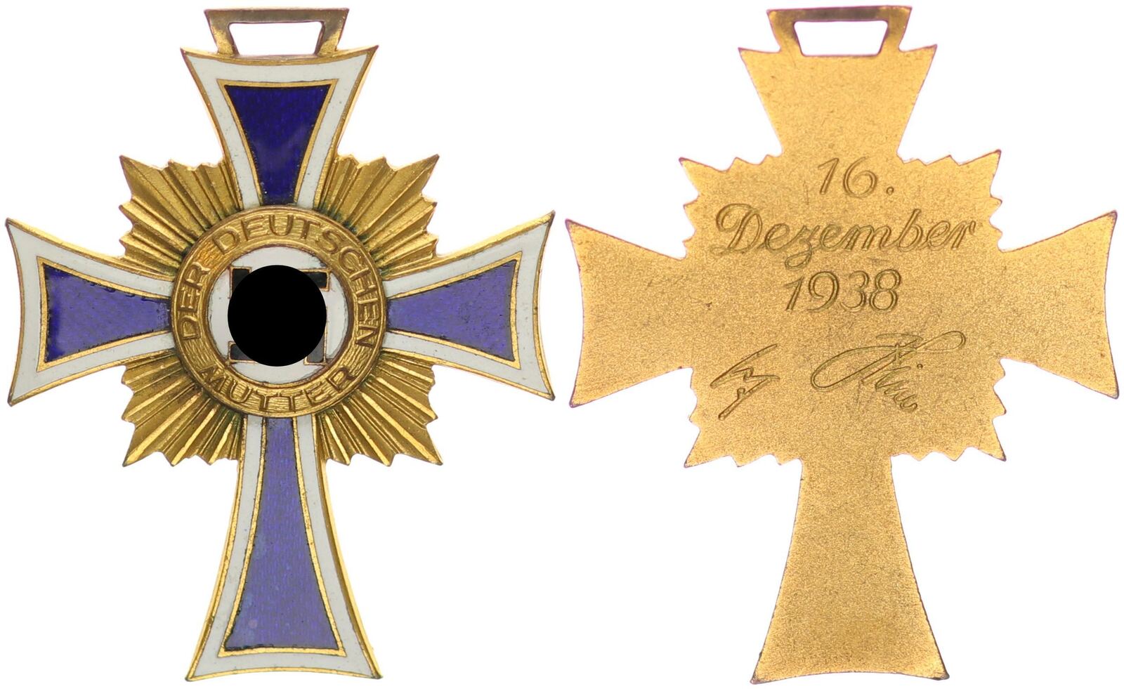 3. Reich 1939-45 Mutterkreuz in Gold TOP Zustand | MA-Shops