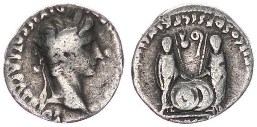 Antike - Römische Kaiserzeit - Augustus 27 BC - 14 PC Augustus Denar ...