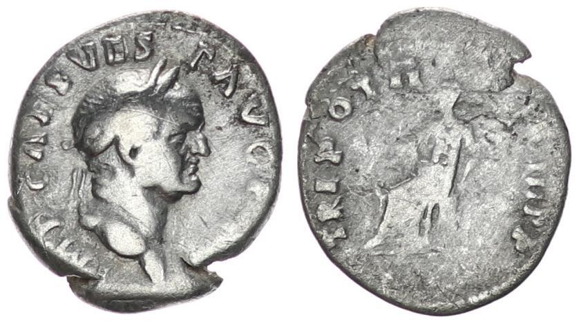 Antike - Römische Kaiserzeit Vespasian Denar - Rom - Römisches Reich - Kaiser Vespasianus 69-79 ...