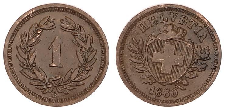 Schweiz 1 Rappen 1880 ss-vz | MA-Shops