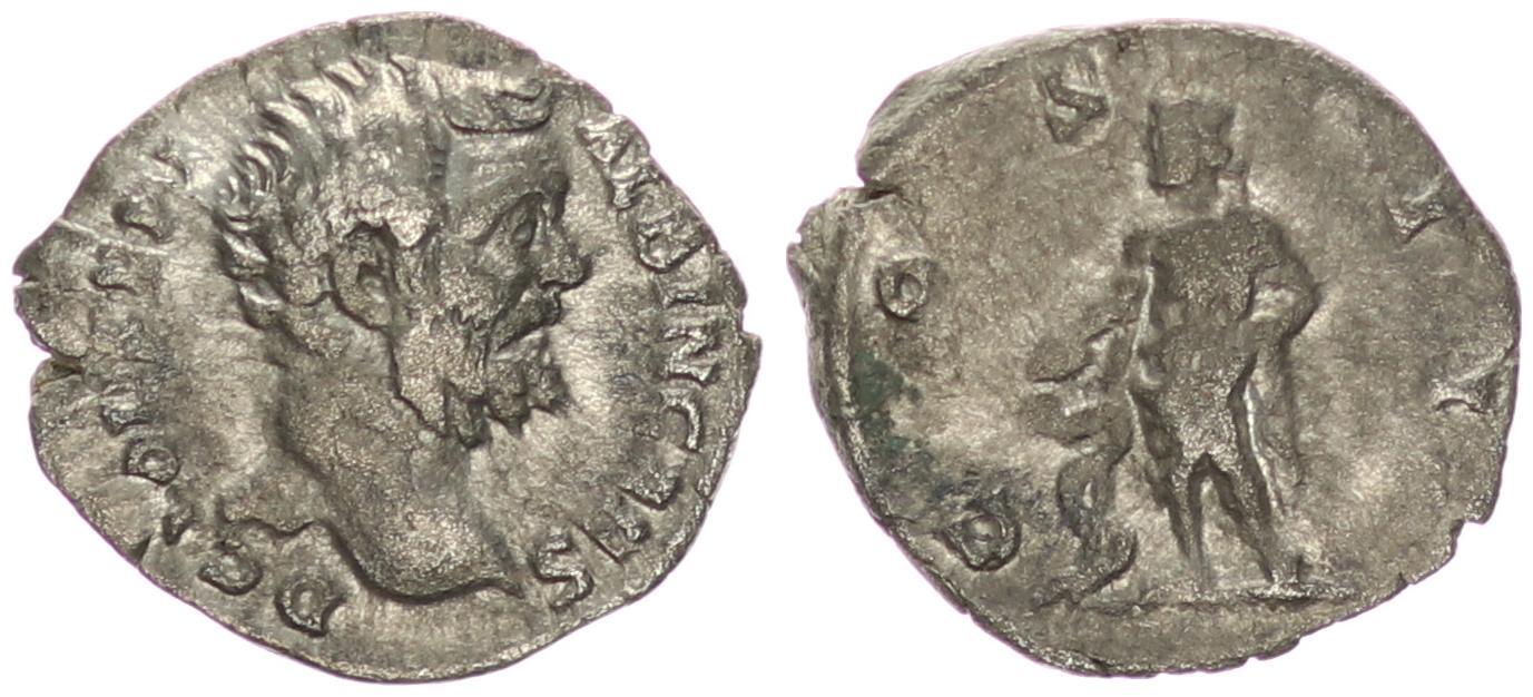 ROMAN EMPIRE AR Denarius Clod. Albinus, AD 195-197 Antike, römisches ...
