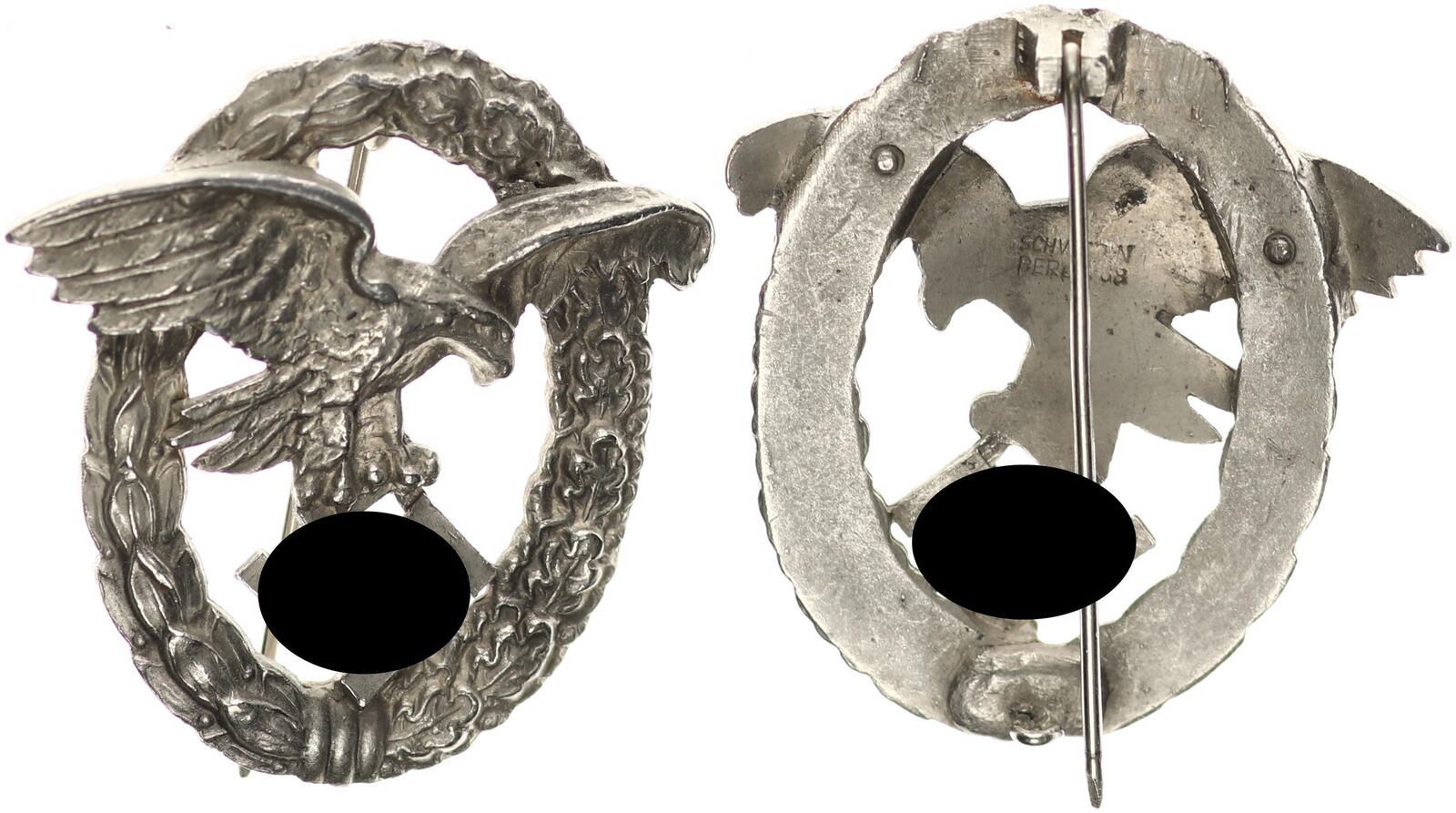 3. Reich Orden Beobachterabzeichen mit Hersteller Schwerin sehr guter ...