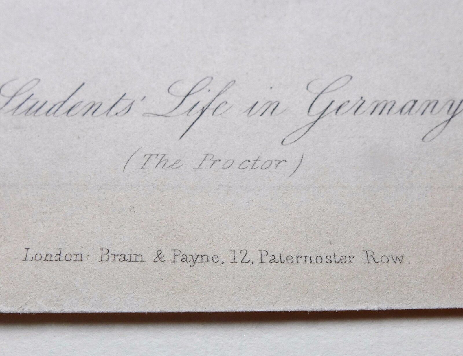 Deutschland Bild ca 1850 STUDENTS LIFE in GERMANY - 4 unkolorierte ...