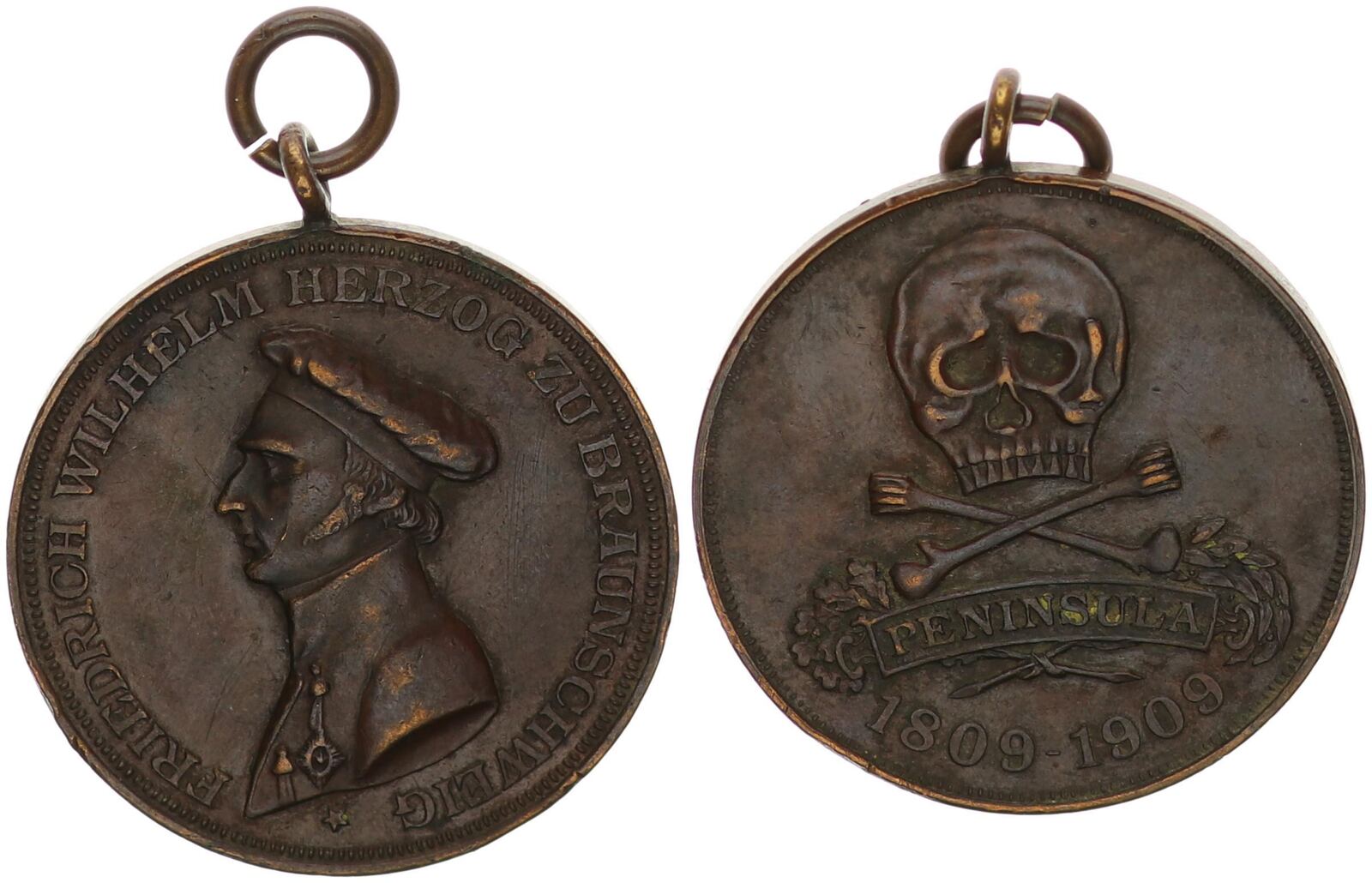 Deutschland Medaille 1909 Friedrich Wilhelm Herzog zu Braunschweig ss ...