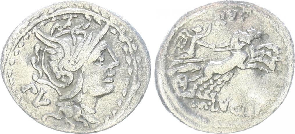 101 v. Chr. Römische Republik Denar M.Lucius Rufus ss | MA-Shops