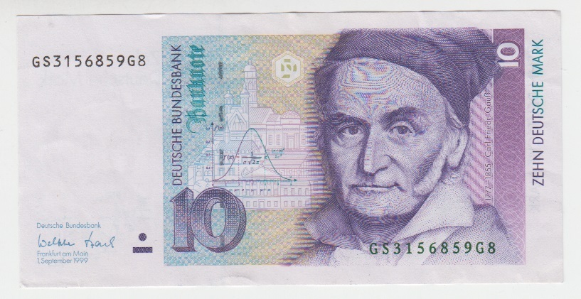 Deutschland - BRD 10 DM - 10 Deutsche Mark 1. September 1999 Carl ...