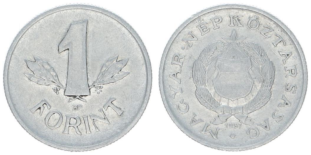 Ungarn 1 Forint 1957 ss-vz | MA-Shops