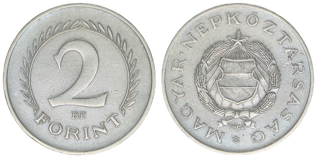 Ungarn 2 Forint 1962 ss-vz | MA-Shops