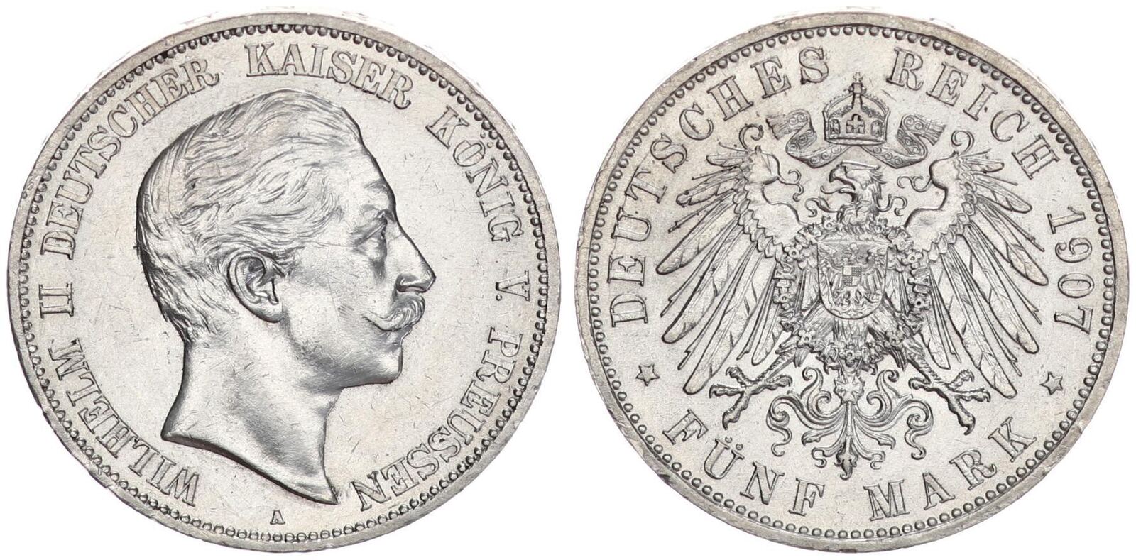 Deutsches Kaiserreich - Preußen 5 Mark 1907 A Preußen 5 Reichsmark ...