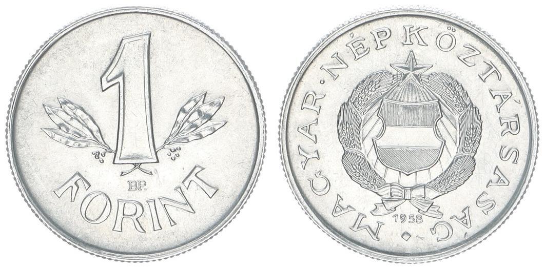 Ungarn 1 Forint 1958 vz-st | MA-Shops