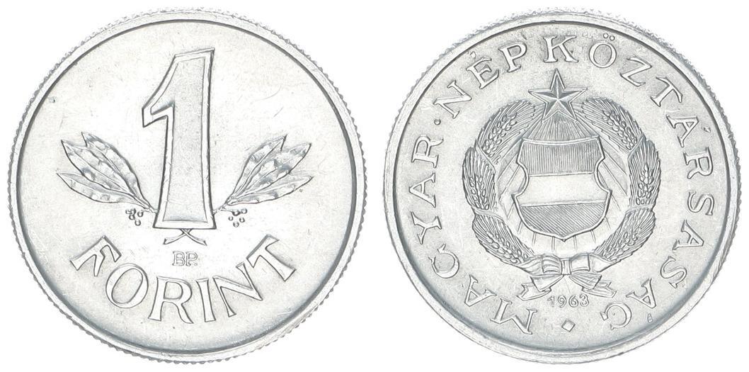 Ungarn 1 Forint 1963 vz+ | MA-Shops
