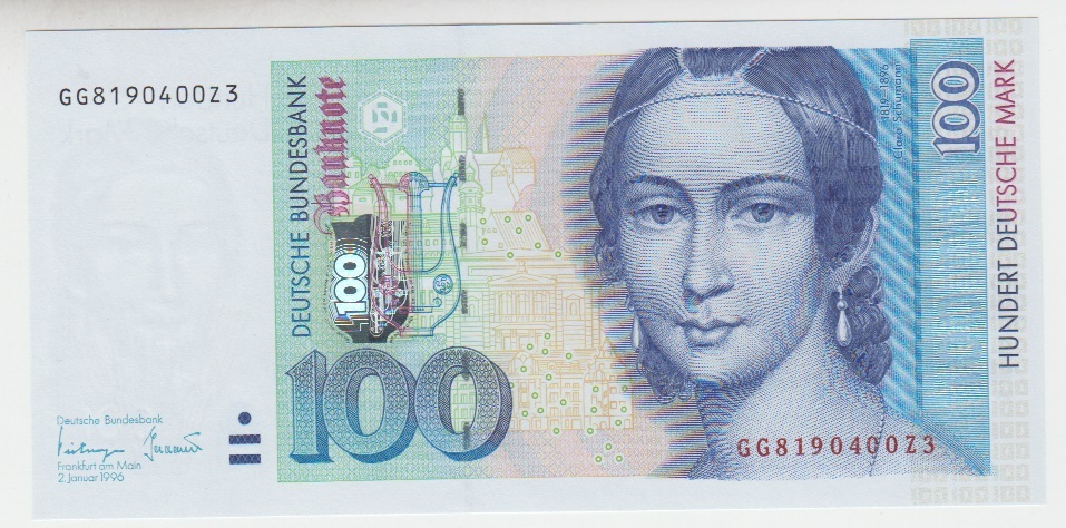 Deutschland 100 DM Banknote 1996 kassenfrisch | MA-Shops