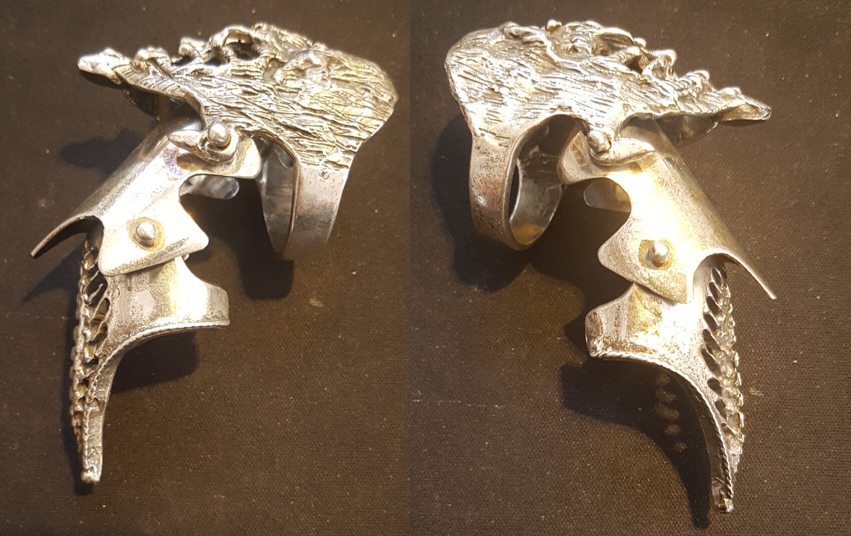 Gothic Ring Silber 925, Ringgröße 65, 62,5g | MA-Shops