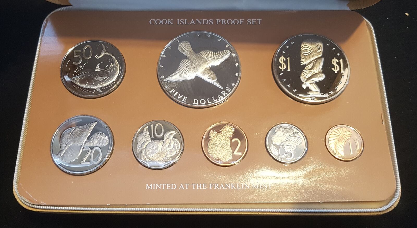 Cook Islands KMS 1976 Minted at the Franklin Mint PP | MA-Shops