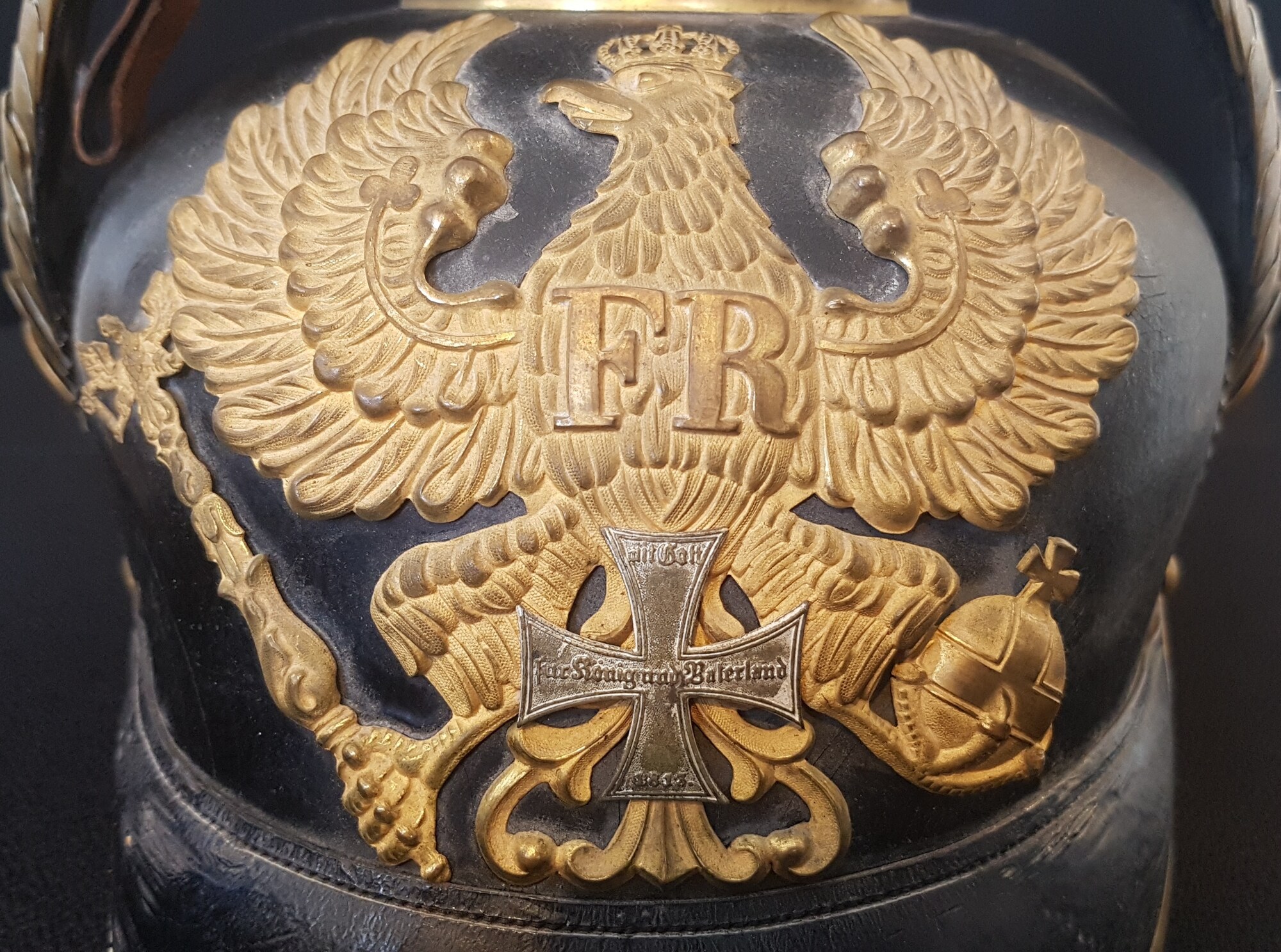 Preußen Helm für Offiziere der Infanterie (Pickelhaube) guter - sehr ...