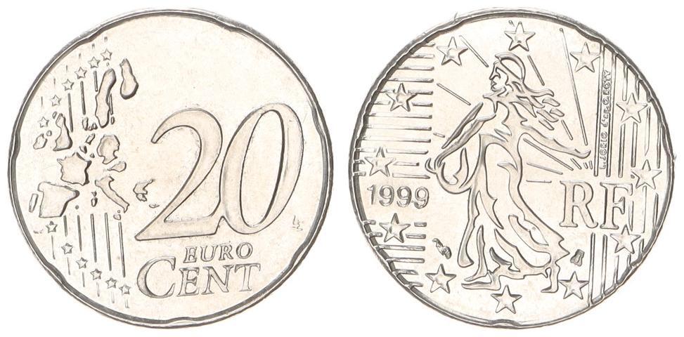 20 Cent Frankreich Fehlpragung