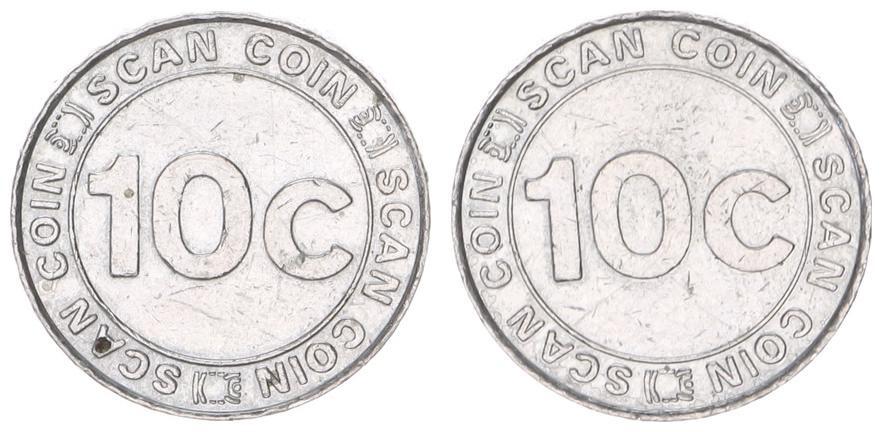 Deutschland 10 Cent Probe "Scan Coin" 2002 (?) 10 Cent Probe Scan Coin ...