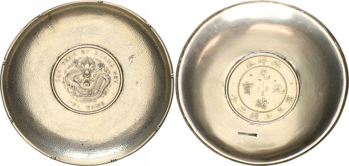 China Ching-Dynasty Dollar Jahr 34 1908 1644-1911, 9. Kaiser Kuang Hsü ...