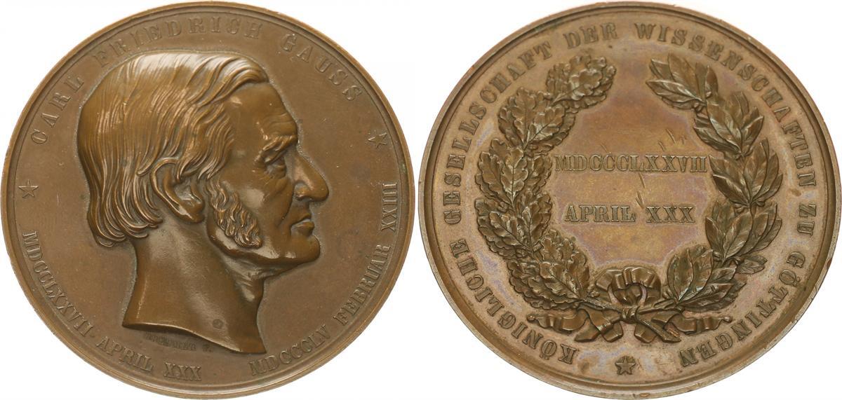 Deutschland, Göttingen Bronzemedaille Uni Göttingen 1877 Medaille Uni ...