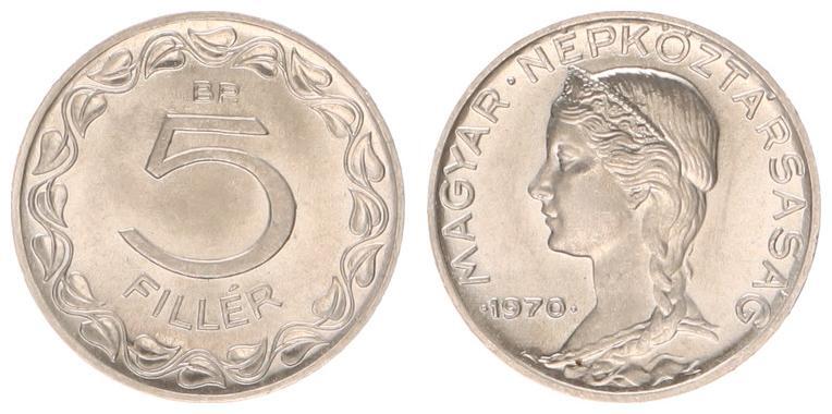 Ungarn 5 Filler 1970 Stempelglanz | MA-Shops