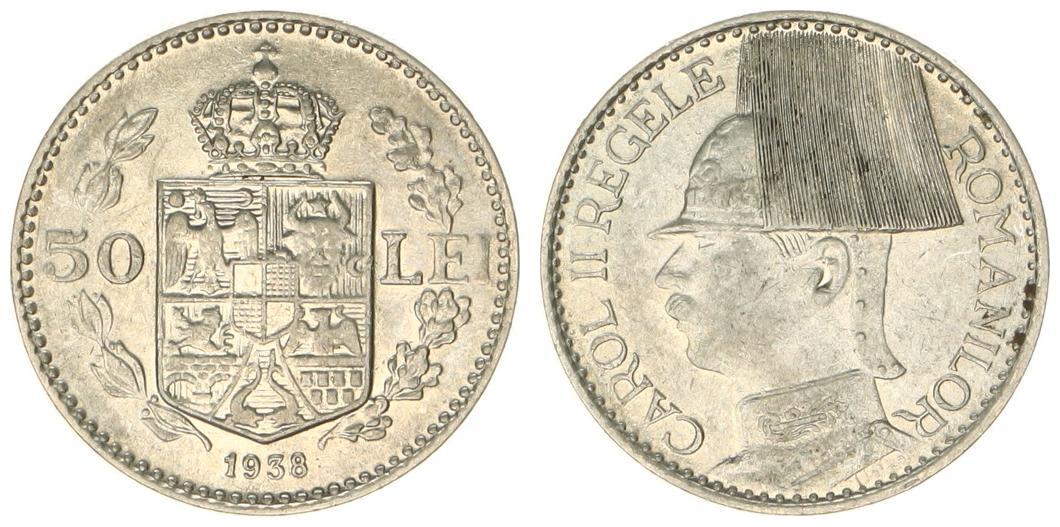 50 Lei Rumänien 1938 vz | MA-Shops