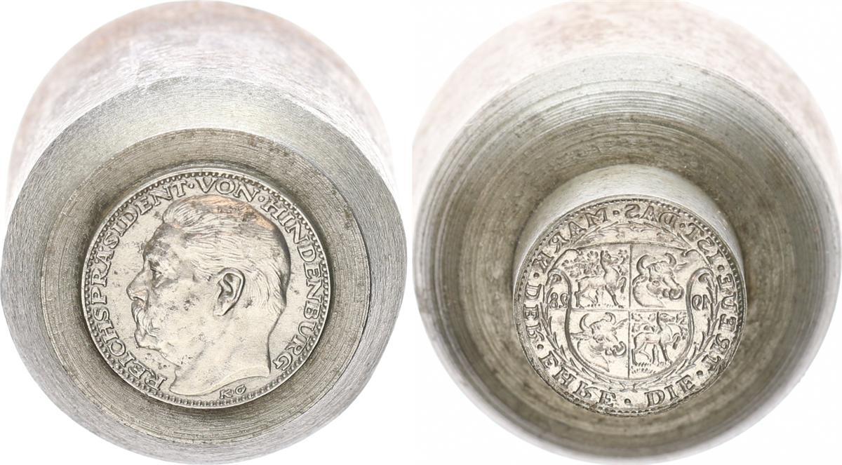 Deutschland / Weimarer Republik 2 Stempel Avers Patrize und revers ...