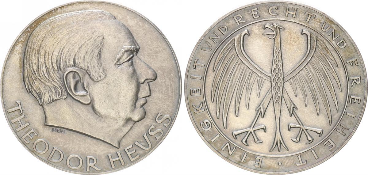 Deutschland Medaille Theodor Heuss Theodor Heuss Staats Gedenkmedaille ...