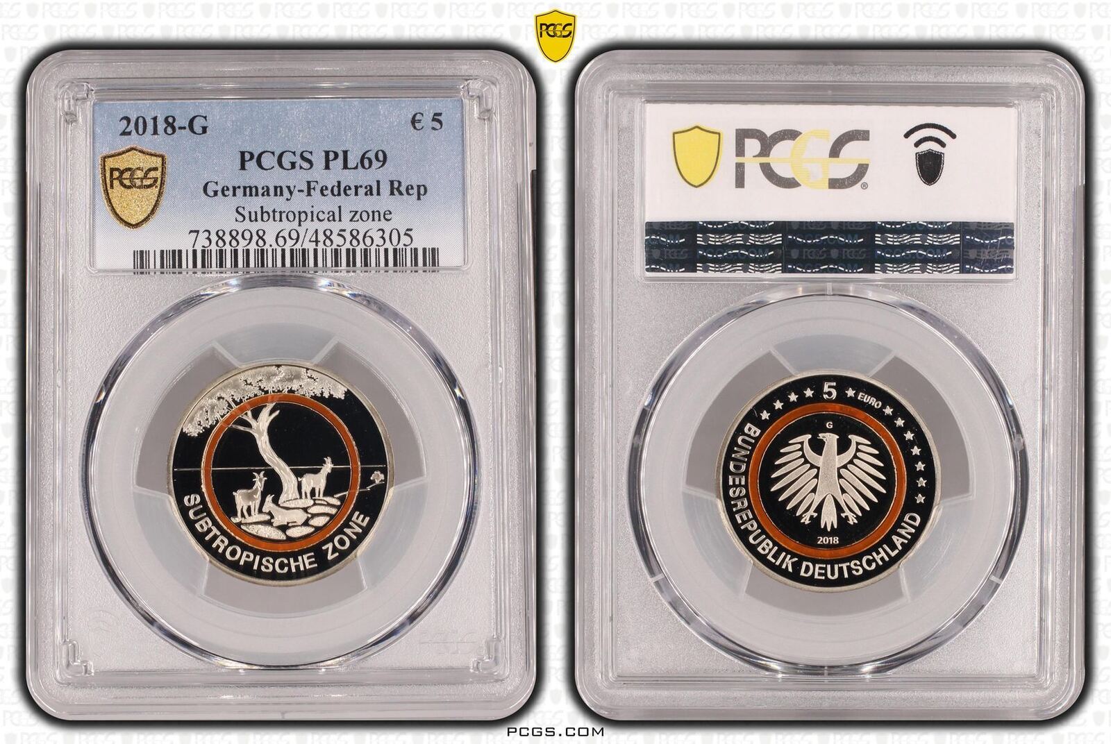 Germany-Federal Rep 2018 G 2018-G € 5 Subtropical zone PL69 | MA-Shops