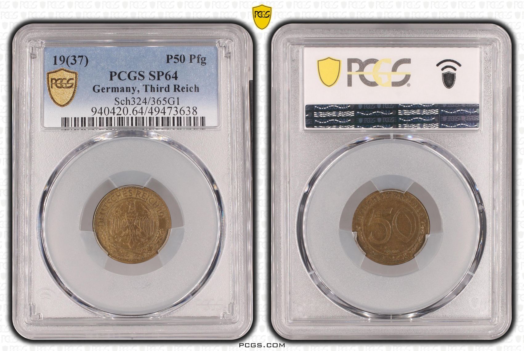 Germany, Third Reich P50 Pfennig (1937) Probe SP64 | MA-Shops