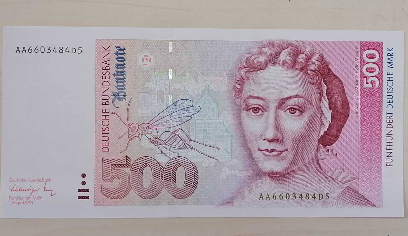 Bundesrepublik Deutschland 500 Deutsche Mark 1991 Ro.301a kassenfrisch ...