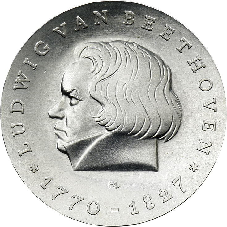DDR 10 Mark 1970 Ludwig van Beethoven stempelglanz | MA-Shops