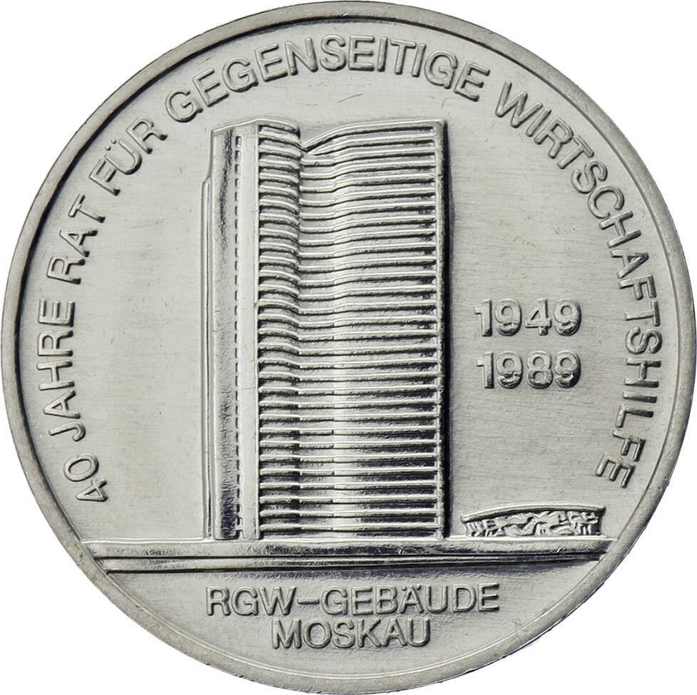 DDR 10 Mark 1989 Rat für gegenseitige Wirtschaftshilfe stempelglanz ...